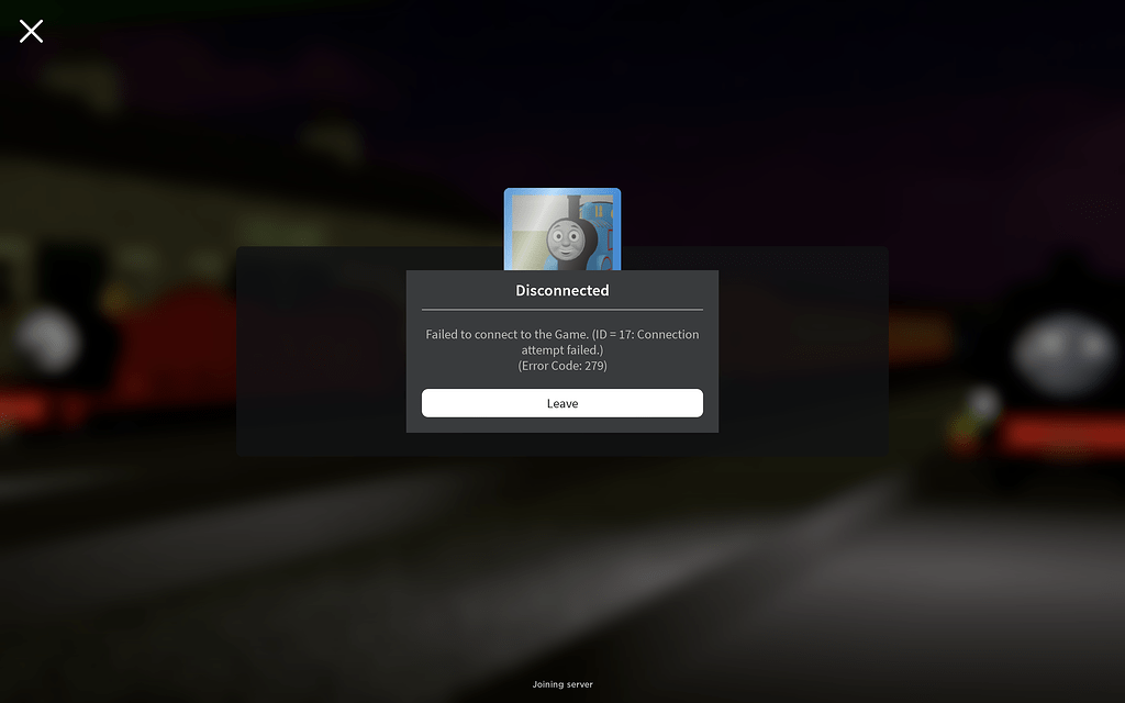When I try to join the game I created, it keep disconnecting me with error 277 and 279 - Engine ...