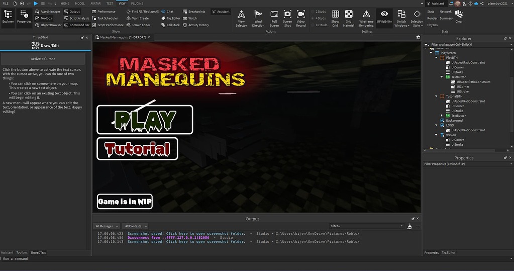 Ui is Bugged switching between Studio and In-Game - Art Design Support - Developer Forum | Roblox
