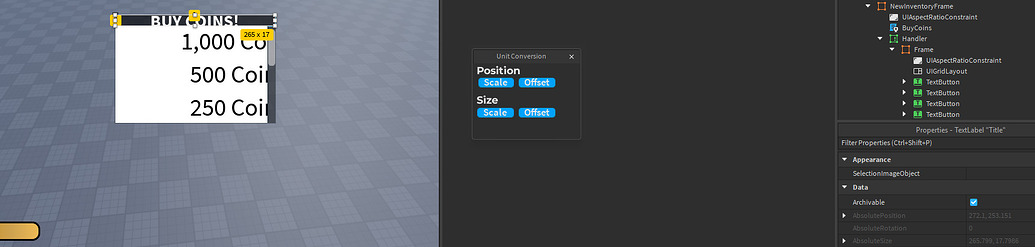 Scrolling Frame Scaling - Platform Usage Support - Developer Forum | Roblox