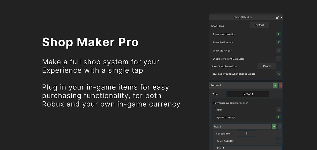 Make a Shop System Easily & Monetize Your Roblox Game | Shop Maker Pro ...