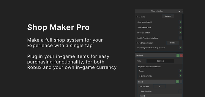Make a Shop System Easily & Monetize Your Roblox Game | Shop Maker Pro ...