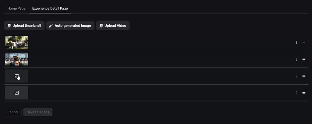 Place thumbnails not properly displaying - Creator Hub (create.roblox.com) Bugs - Developer ...