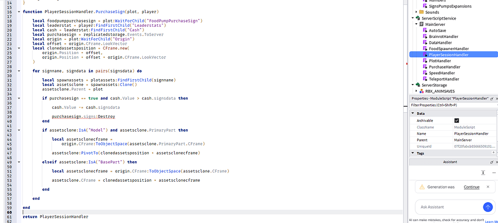 Help on Plot Mechanics - Scripting Support - Developer Forum | Roblox