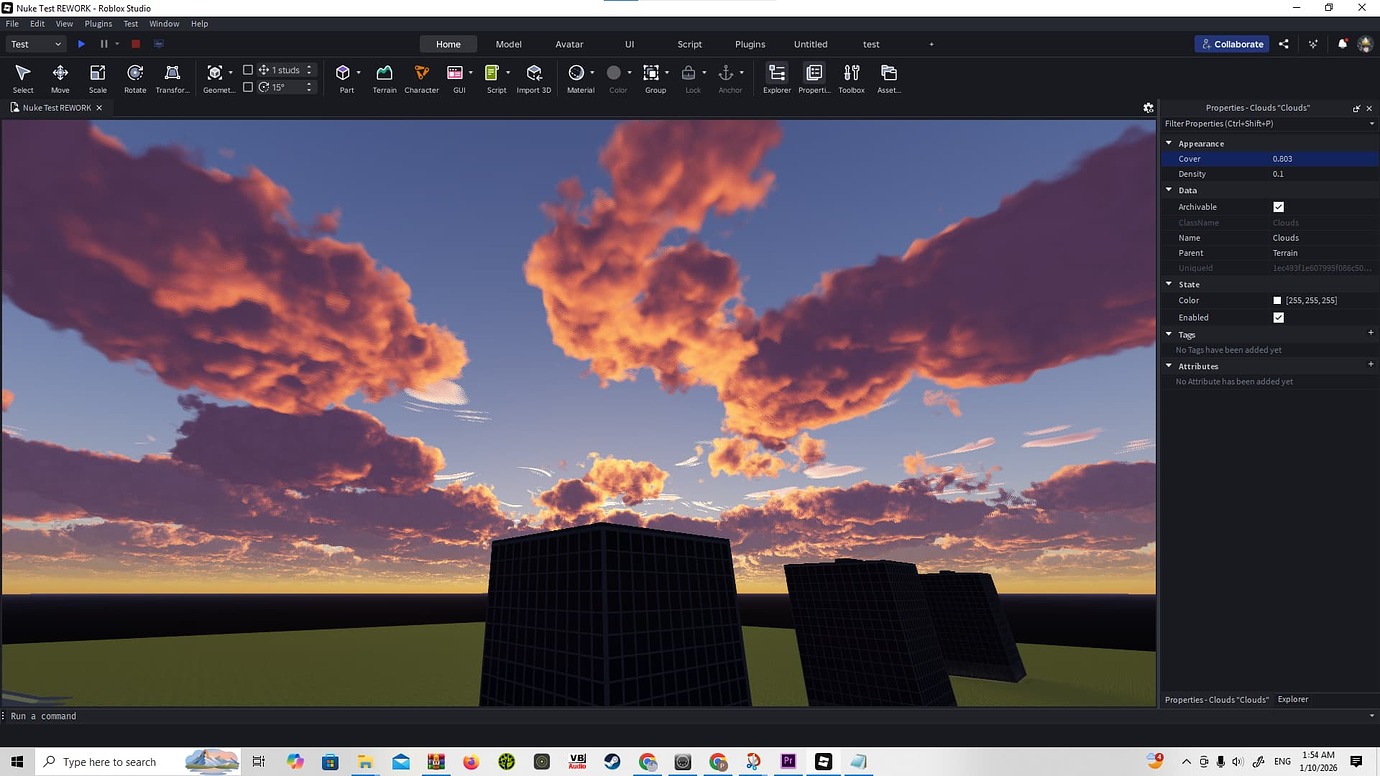 Skibidi Clouds, An attempt at fully volumetric 3d cloud in roblox ...