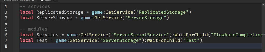 Auto complete/import Modules & Services - Community Resources ...
