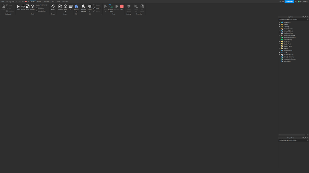 Roblox studio | Blank screen while testing - Platform Usage Support ...