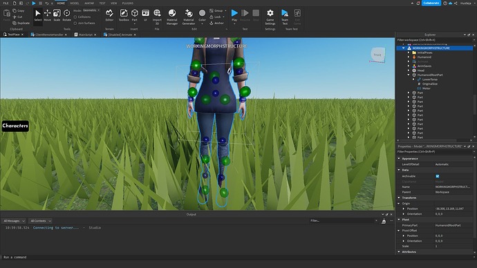S1 Character Mesh gets deformed with Motor6D - Building Support ...