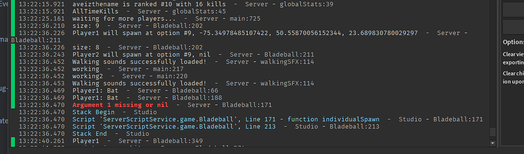 Issue with Values from Vector3 Table Coming Up as "Nil" - Scripting ...