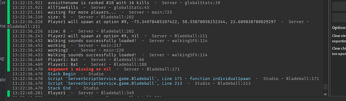 Issue with Values from Vector3 Table Coming Up as "Nil" - Scripting Support - Developer Forum ...