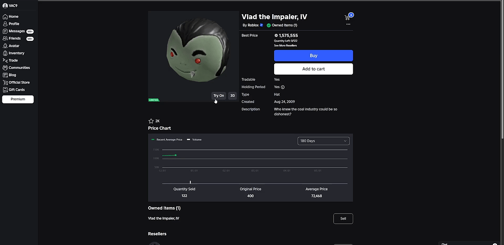 3D View not working on the Avatar Page - Roblox Application and Website Bugs - Developer Forum ...