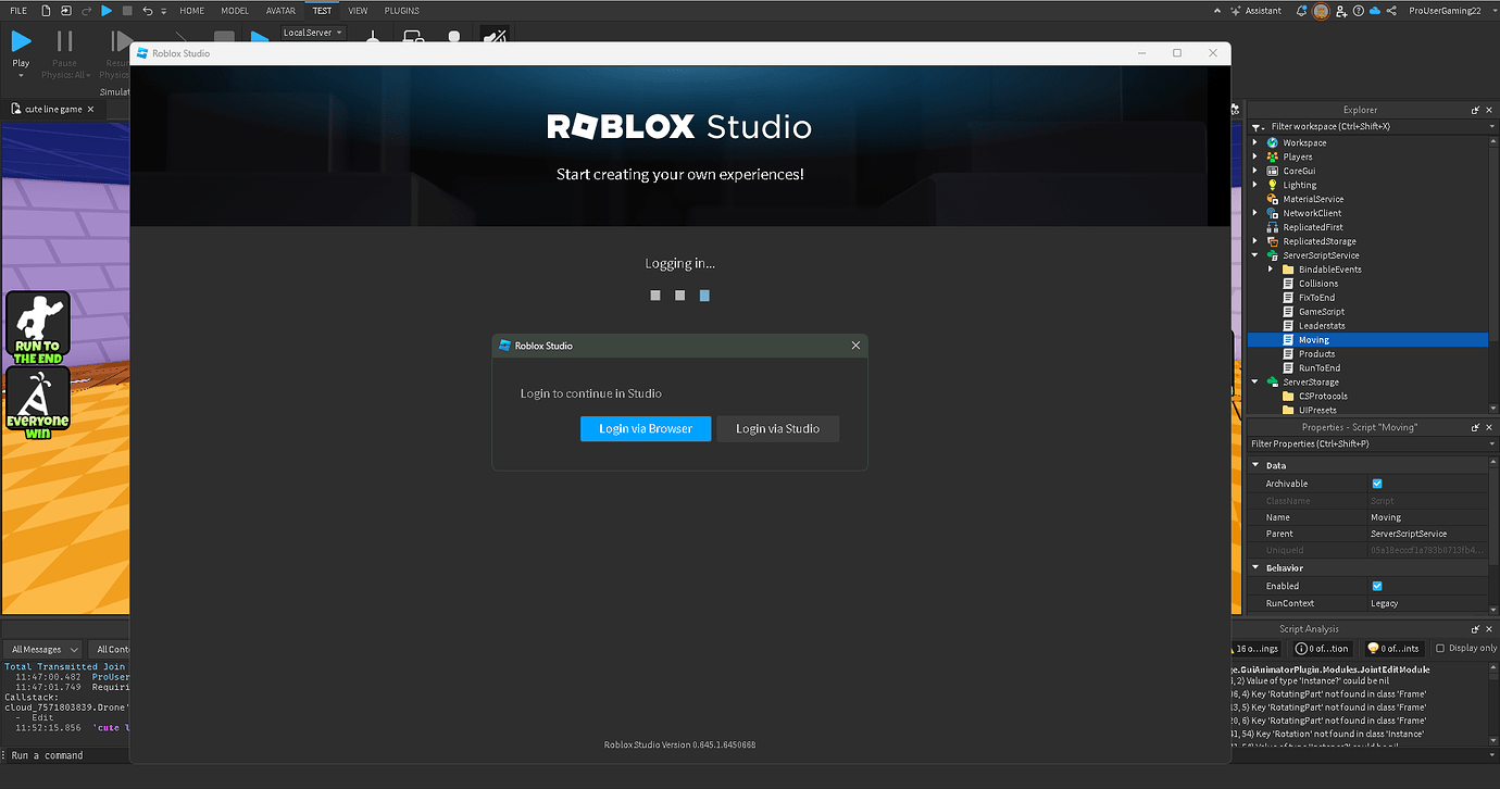 Studio Testing Sessions keep logging out - Platform Usage Support ...