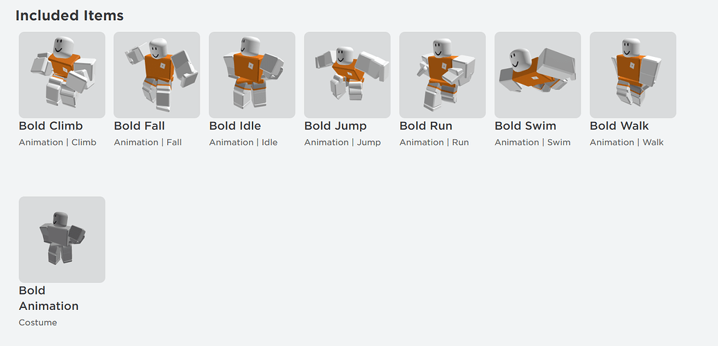 New Bold Animation Pack has inconsistent thumbnails compared to other ...