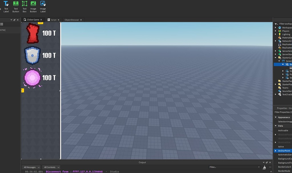 Gui moves down at runtime - Art Design Support - Developer Forum | Roblox