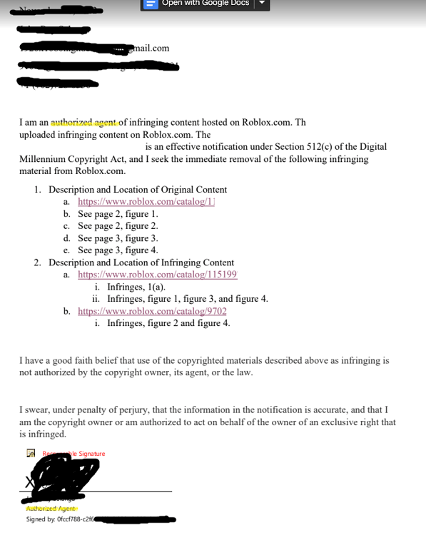 How to file a DMCA claim - Community Tutorials - Developer Forum | Roblox