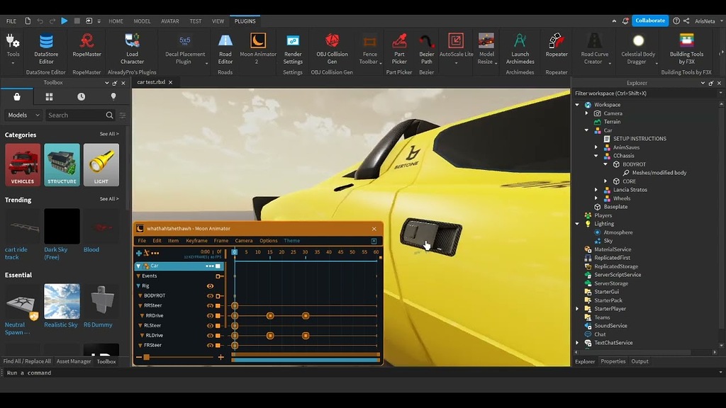 (moon animator) joint movement is "inverted" when i weld a model to a ...
