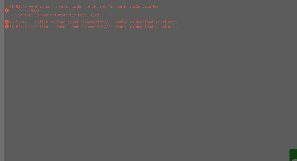 Error randomly and "P" doesnt even exist in the script - Scripting Support - Developer Forum ...