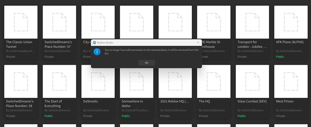 Team Create access suddenly removed + no groups displayed - Platform ...