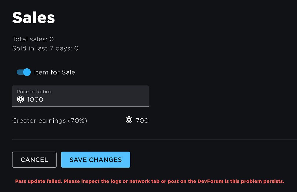 Failure to Update Gamepass - Platform Usage Support - Developer Forum ... Failure to Update Gamepass - Platform Usage Support - Developer Forum ...