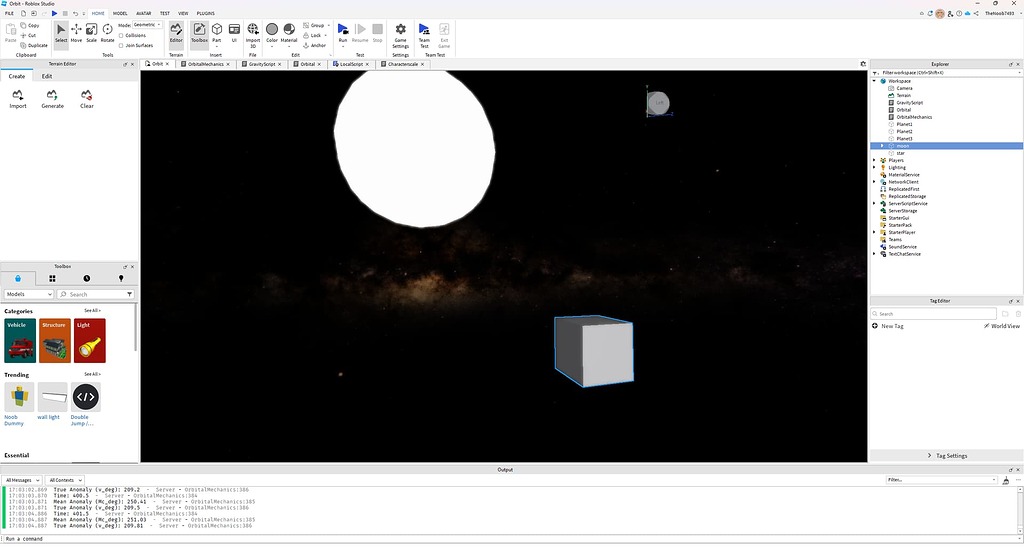 Problem with space game - Scripting Support - Developer Forum | Roblox