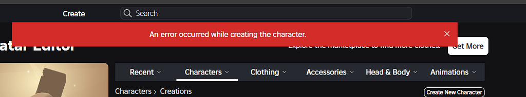 Unable to create avatars without any items equipped - Roblox ...
