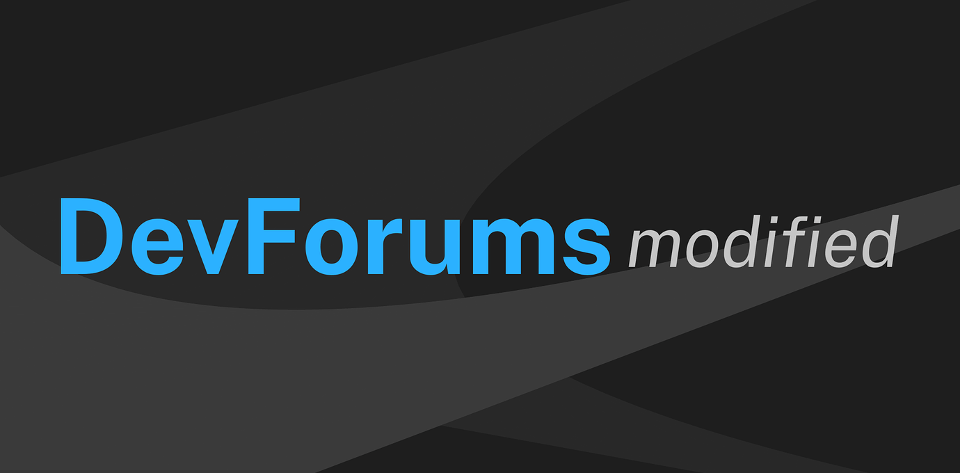 DevForum Modified + Modified Mobile - Community Resources - Developer Forum | Roblox