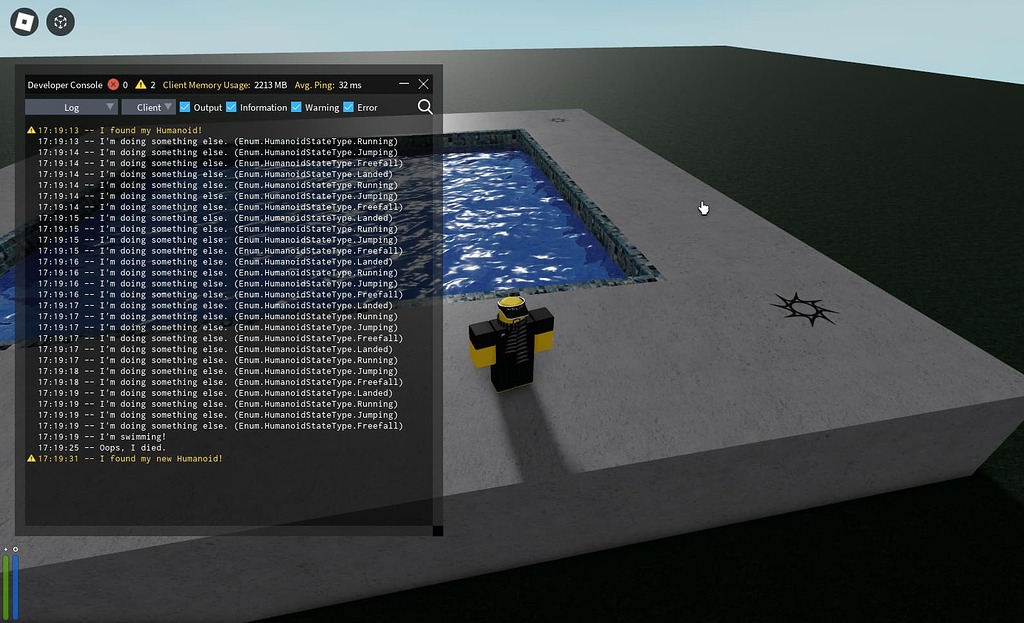 HumanoidStateType check stops working after respawn - Scripting Support - Developer Forum | Roblox