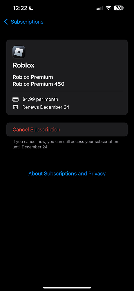 Only able to buy Roblox Premium 1000 on iOs app - Roblox Application ...