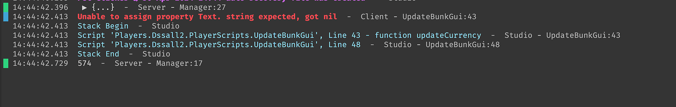 Unable To Assign Property Text String Expected Got Nil Scripting Support Developer Forum 