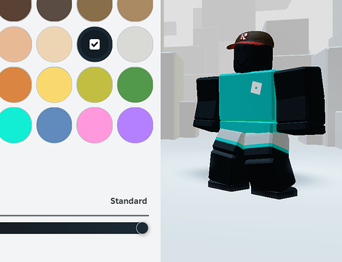 [Avatar Editor] The new Avatar Color Picker shows Default Clothing even ...