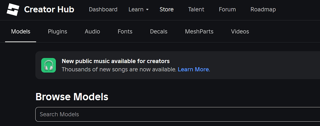 Low-Quality Icon in Creator Store Advertisement for Public Music ...