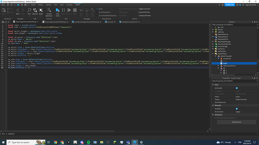 IK Control doesn't work when playing as StarterCharacter - Art Design Support - Developer Forum ...