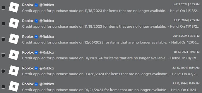 Not Getting Refunded Robux Whilst Getting Messages About Refunded Robux ...