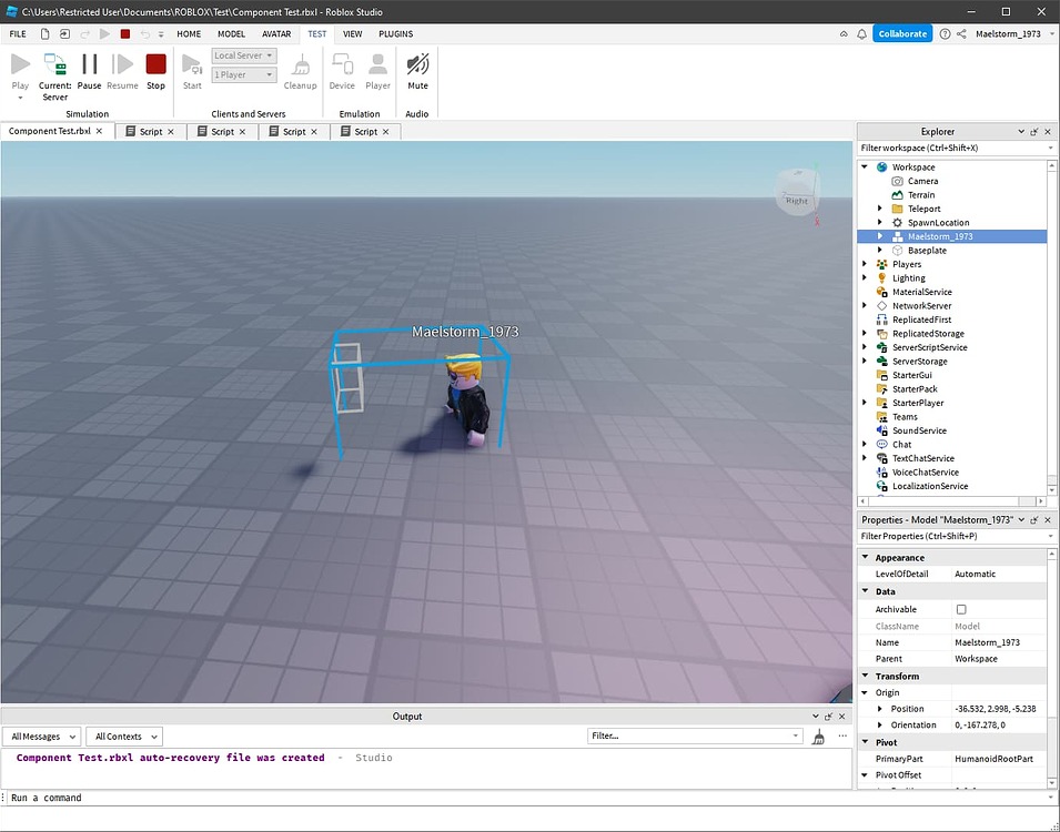 HumanoidRootPart becomes disassociated from rest of character model after teleport - Scripting ...