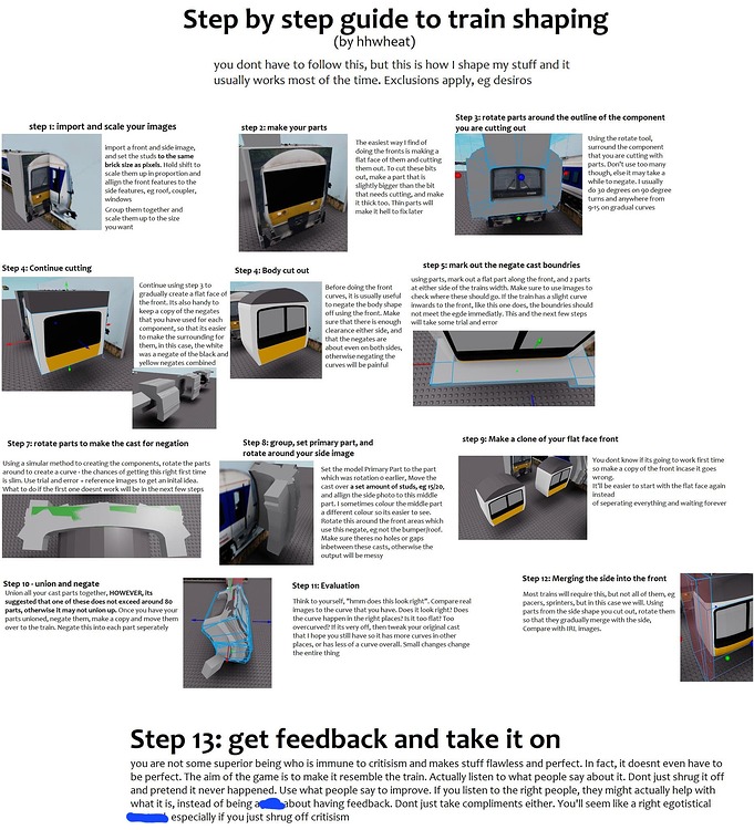 Tips for building smooth, realistic trains? - Building Support ...