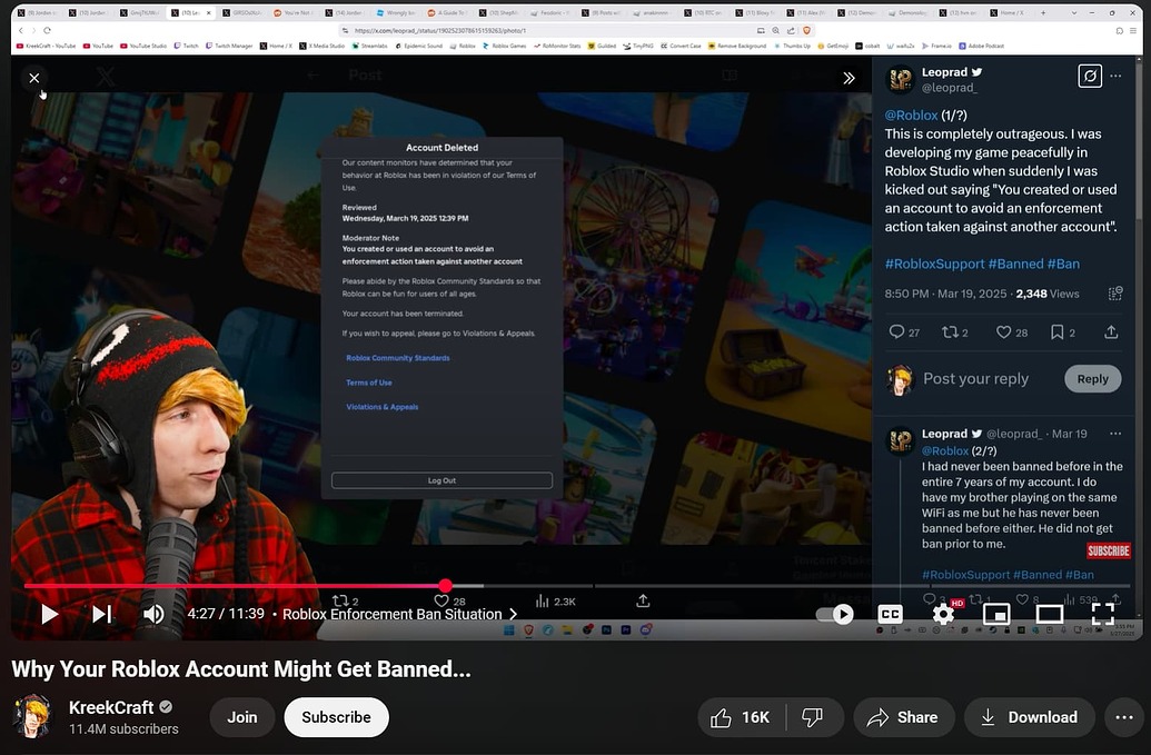 Wrongly Banned Creating Or Using An Account To Avoid An Enforcement Action Taken Against
