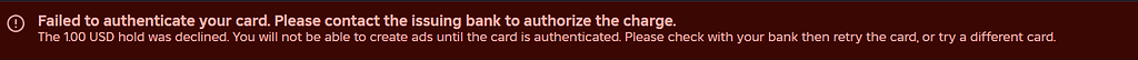 Ads Manager Can't Link card - Platform Usage Support - Developer Forum ...