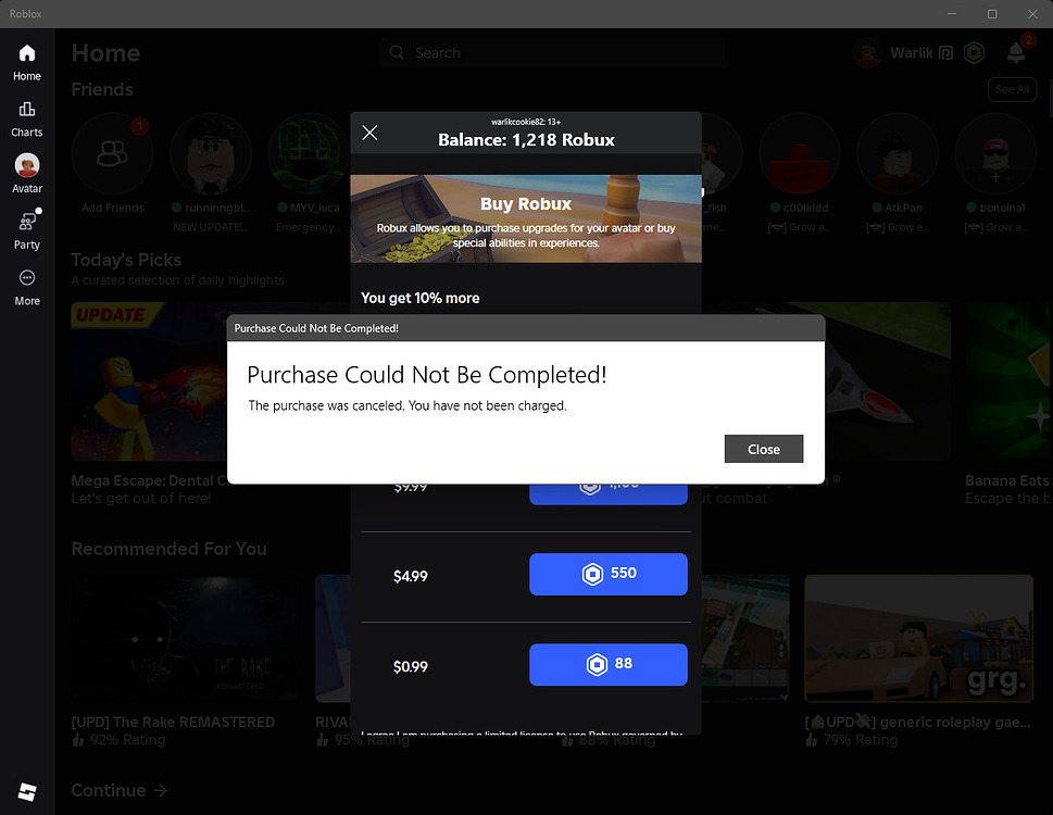 Microsoft Store App Crashes After Purchase - Roblox Application and ...