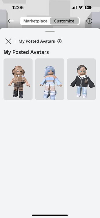 Bug in "My Posted Avatars" List on Marketplace Avatar Curation - Roblox ...