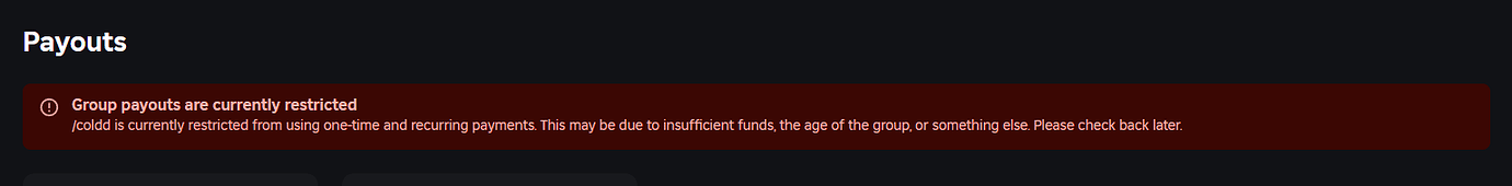 Group Payouts Broken - Platform Usage Support - Developer Forum | Roblox