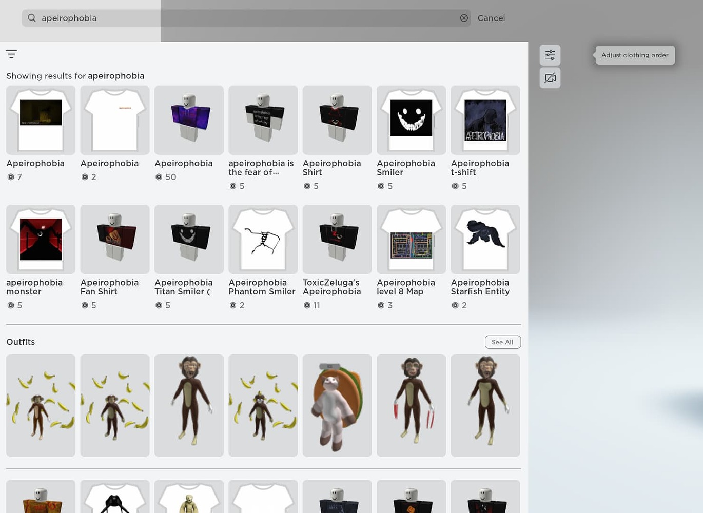 Discover outfits in Marketplace [Test] - Announcements - Developer ...