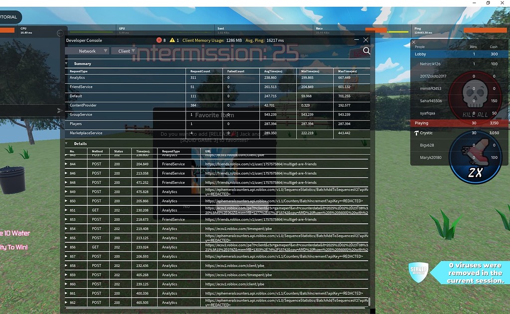 100k server ping spikes - Scripting Support - Developer Forum | Roblox