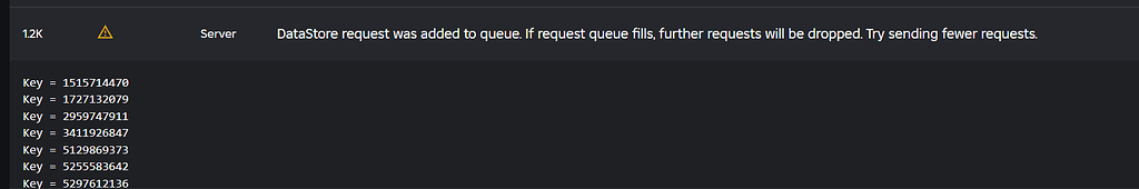 How can you know which DataStore is causing the queue to fill up? - Scripting Support ...