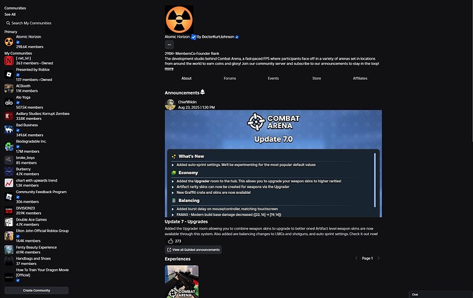 Community page formatting is messed up - Roblox Application and Website Bugs - Developer Forum ...
