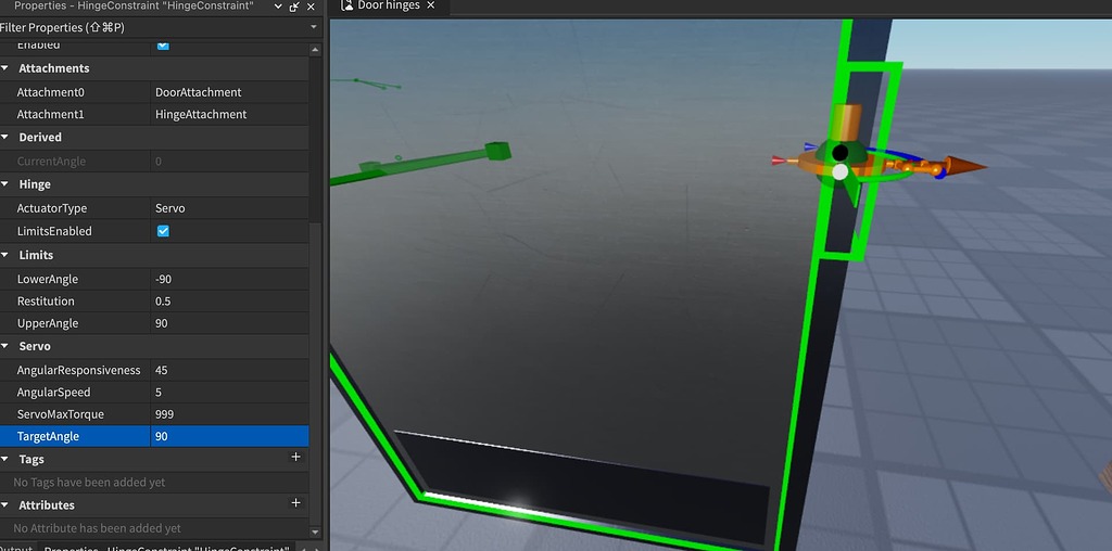 HingeConstraint isn't working correctly - Building Support - Developer Forum | Roblox