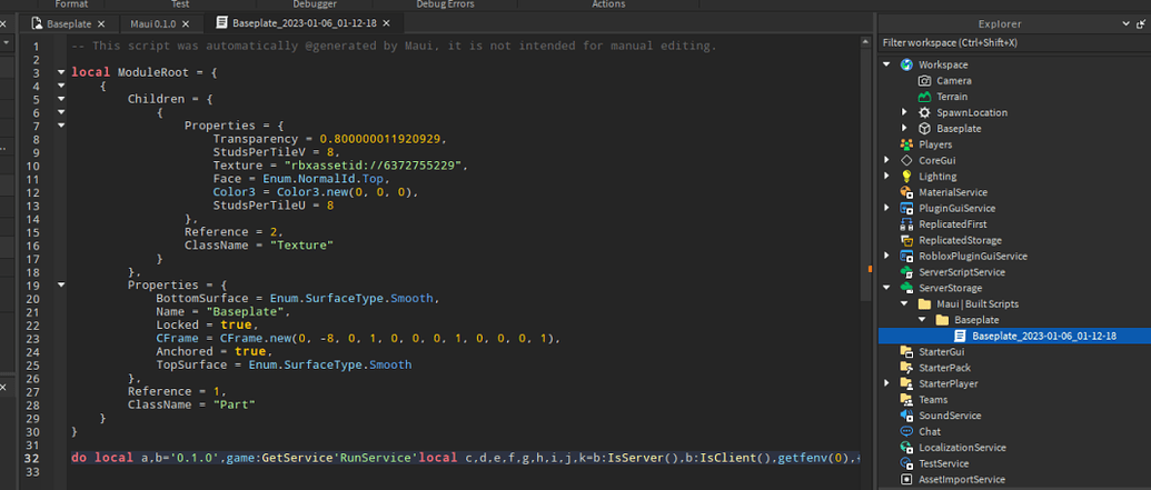 Maui — Packing Modules as Executable Luau Scripts - Community Resources ...