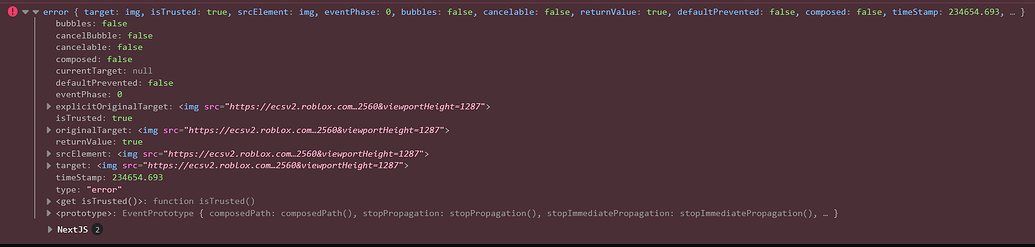 Item Configuration Page Always Broken On First Load - Creator Hub (create.roblox.com) Bugs ...