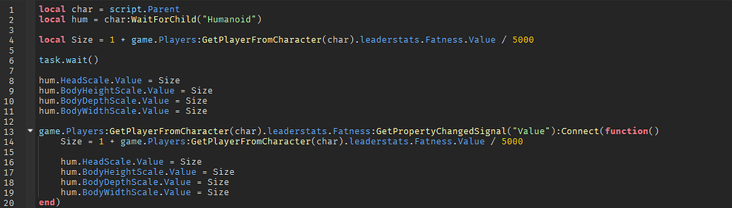 Changing size of the player problems - Scripting Support - Developer Forum | Roblox