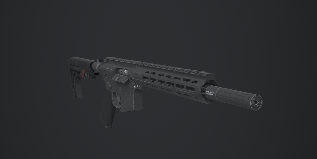 Decided to remodel and retexture of the old ar15 i made a while back ...