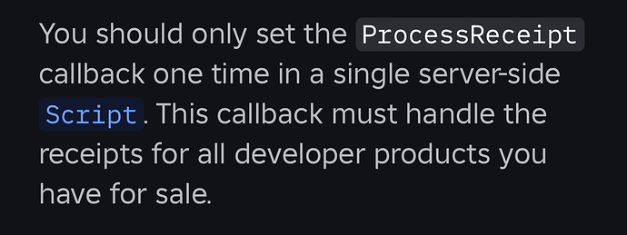 Developer Product Issue - Scripting Support - Developer Forum | Roblox
