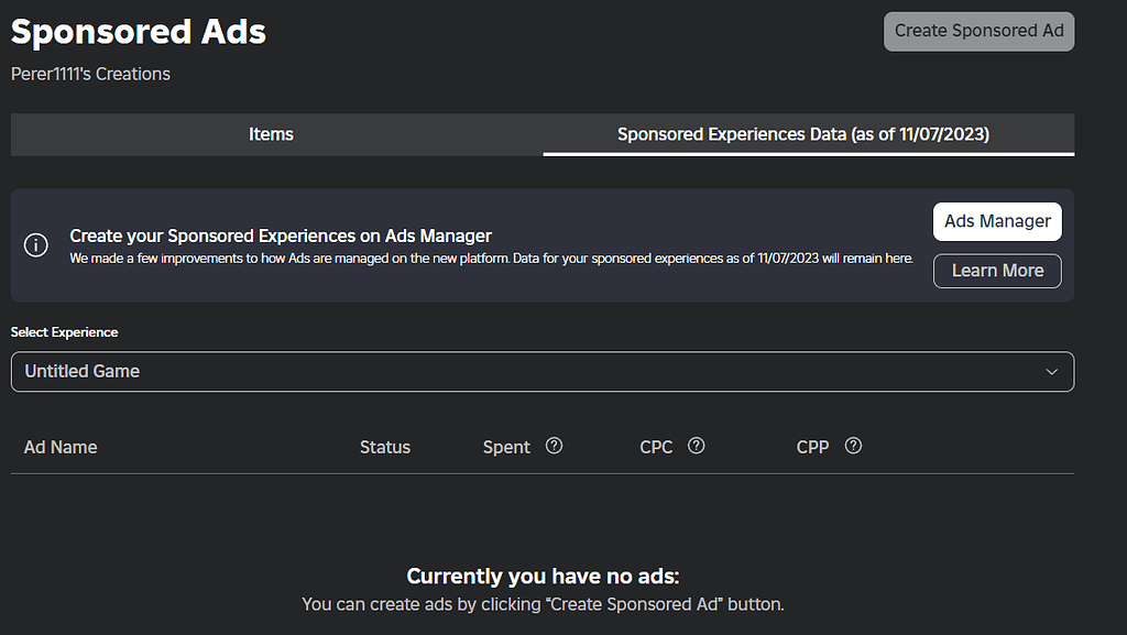 How to sponsor my roblox experience - Platform Usage Support ...